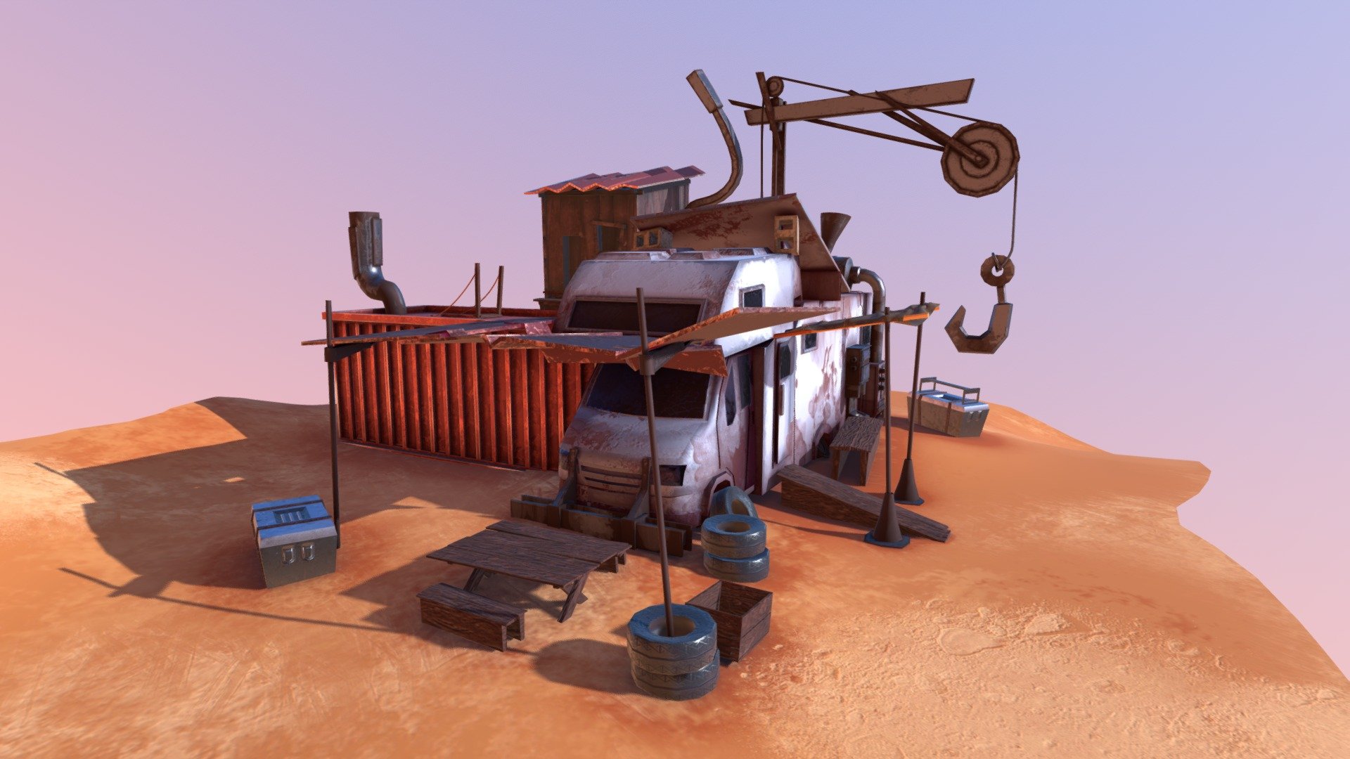 Van Camp - 3D model by A_Clevinger [a34205a] - Sketchfab