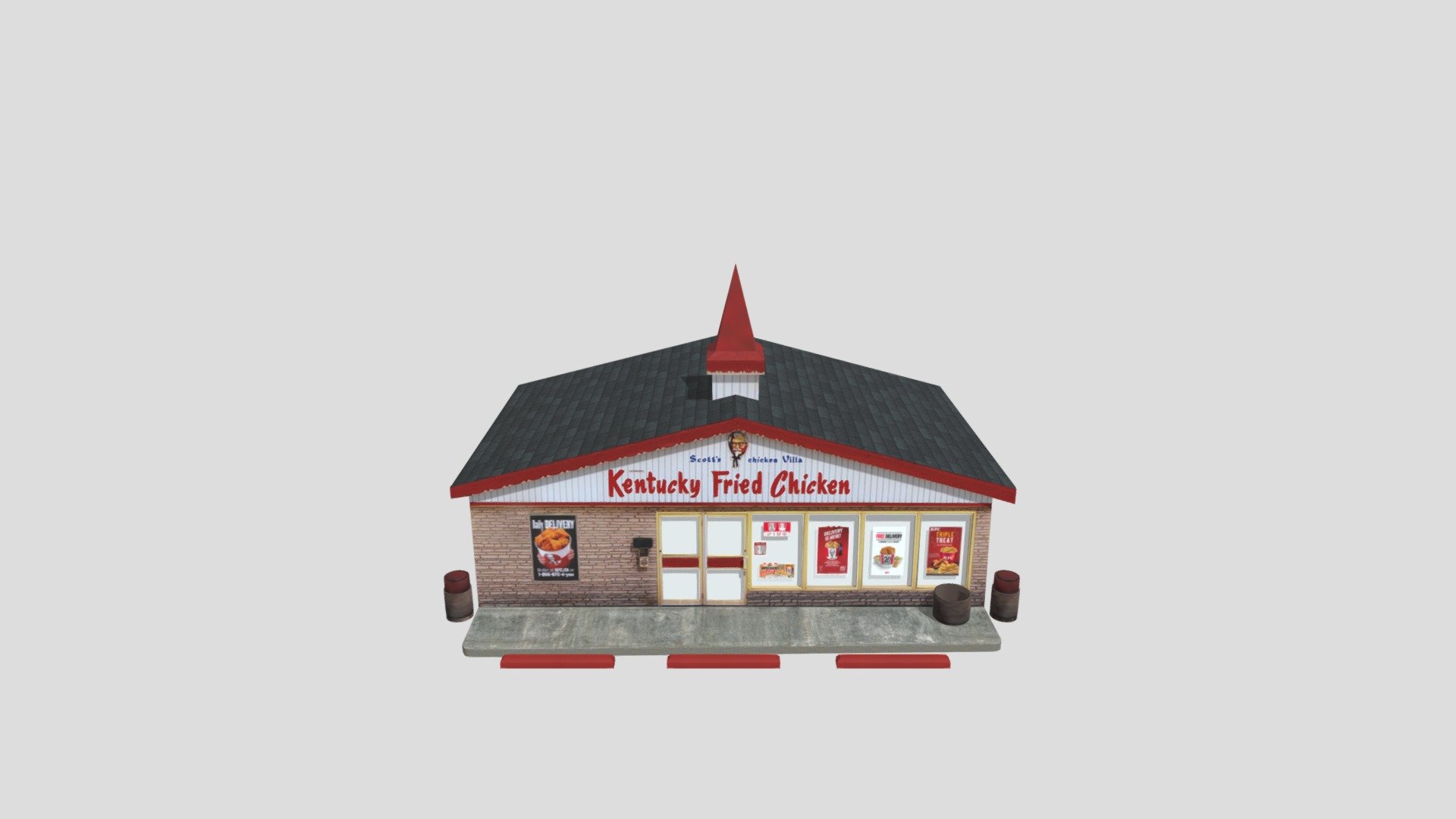 Vintage KFC - 3D model by 3D_Films (@onxompax) [a344151] - Sketchfab