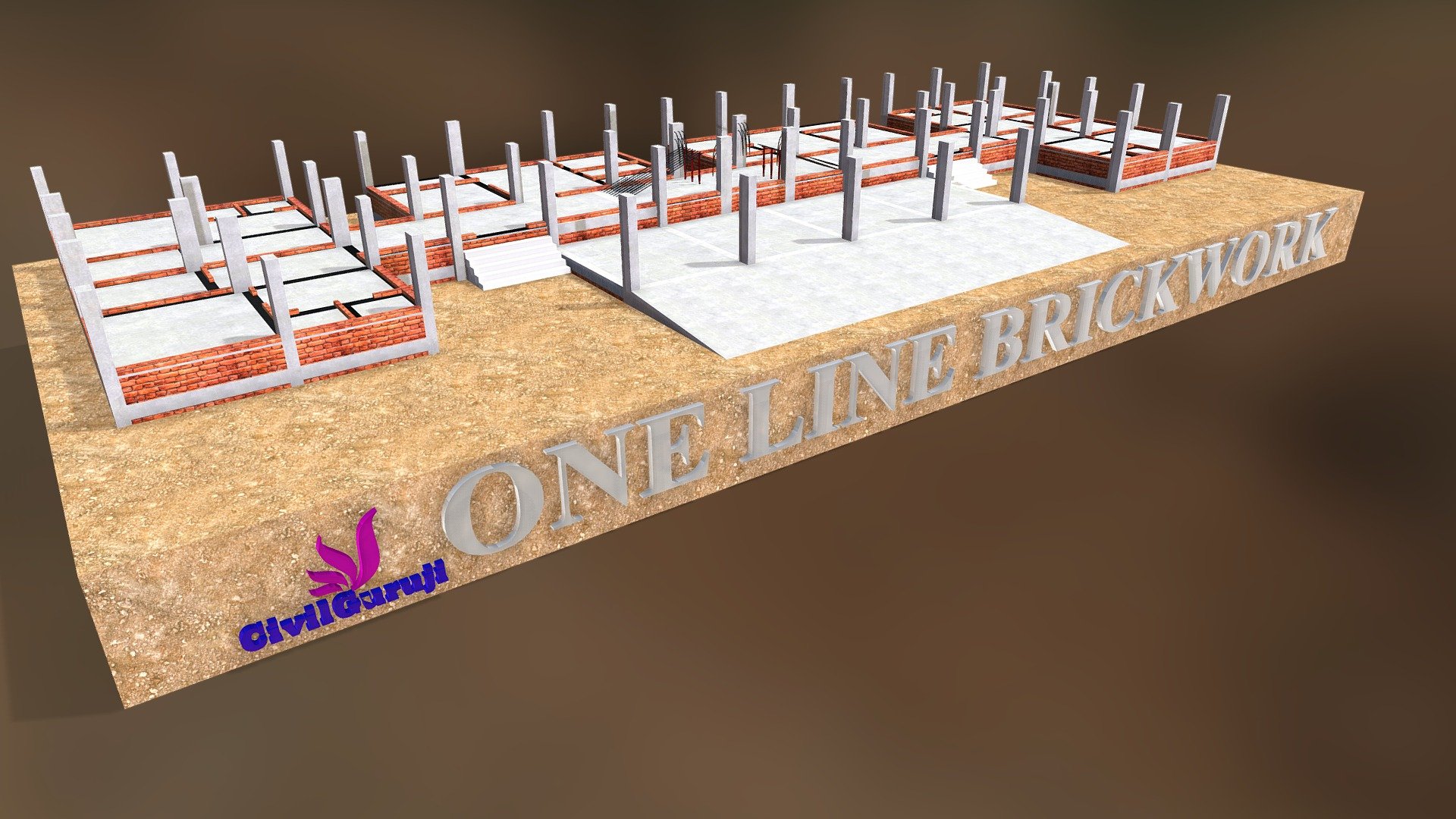 20 one line brickwork_obj - 3D model by developmentc65 [a344c2c ...