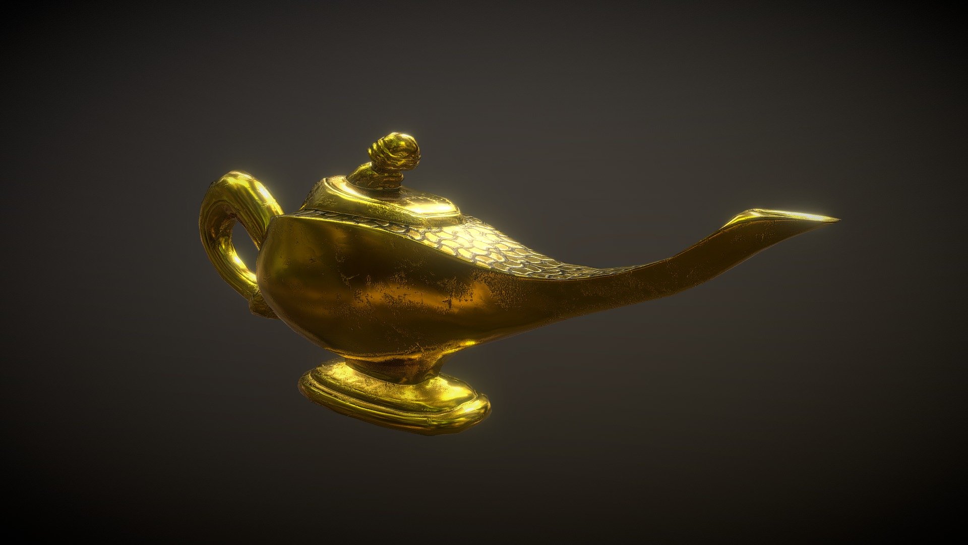 Genie's Lamp - 3D model by GreGrey452 [a34765d] - Sketchfab
