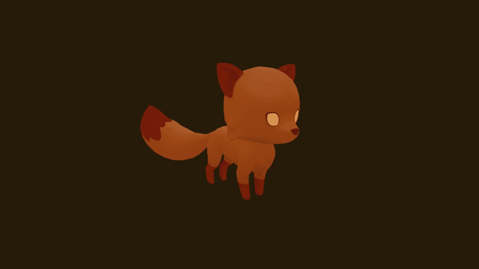 Cute Fox - 3D model by guinacio [a34bbaa] - Sketchfab