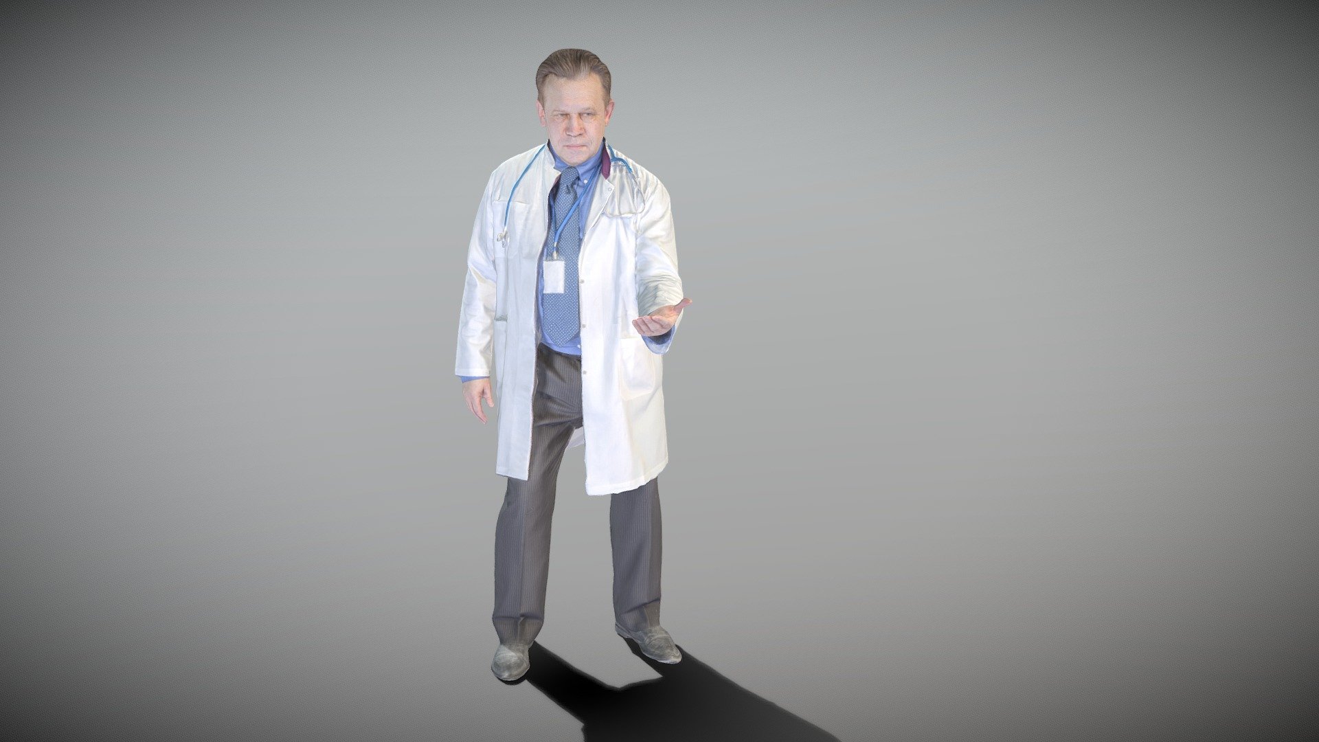 Male medical doctor posing 92 - Buy Royalty Free 3D model by ...