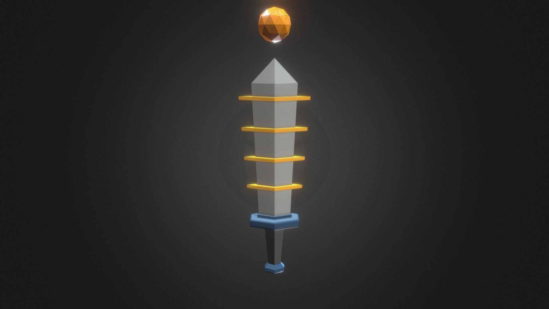 Sword with a floating ball - Download Free 3D model by RobMin ...