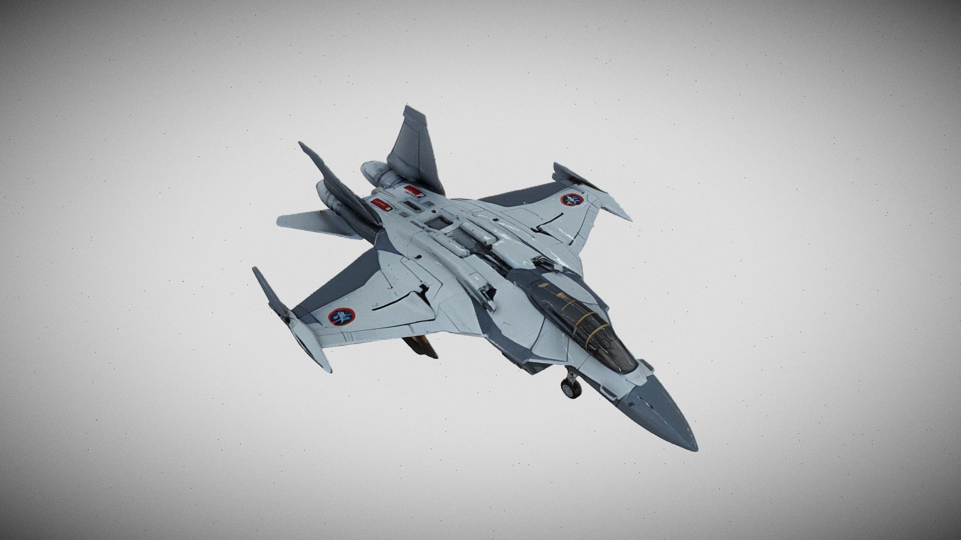 Chen-95 6th gen fighter jet 3d model my concept - Download Free 3D ...