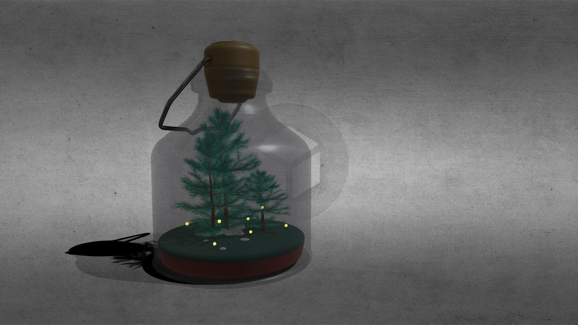 Forest in a glass bottle - Download Free 3D model by tatiantih [a3529dd ...