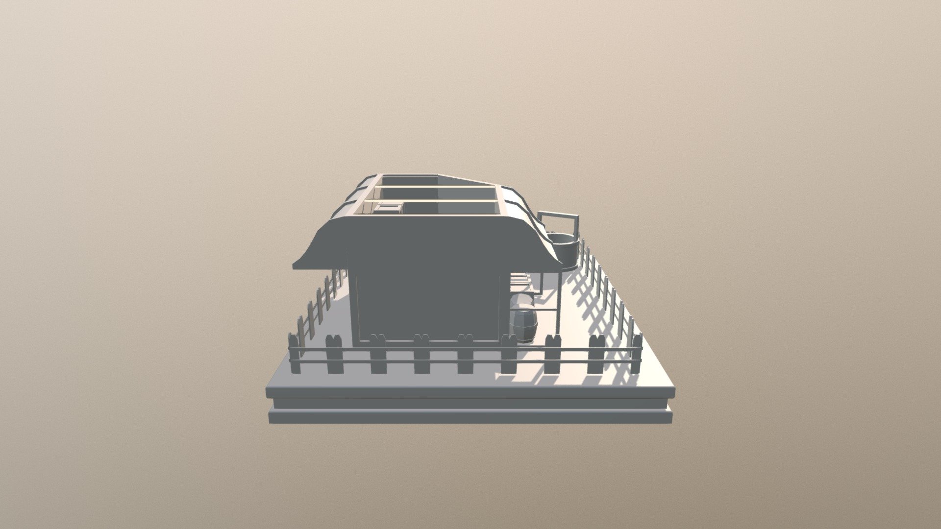 Elven Styled Farm Shed - 3D model by w0lfie24 [a3532a7] - Sketchfab