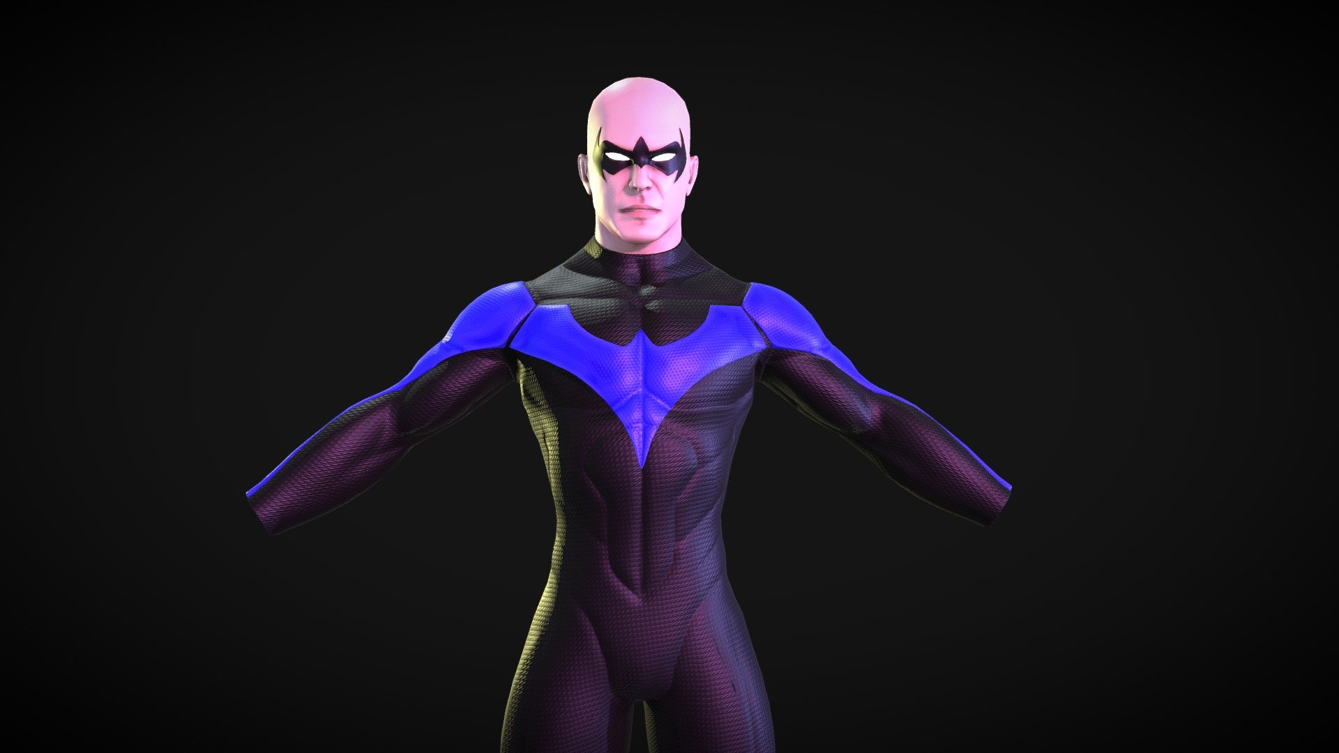 Nightwing_w.i.p - 3D model by juliancad [a3545b0] - Sketchfab