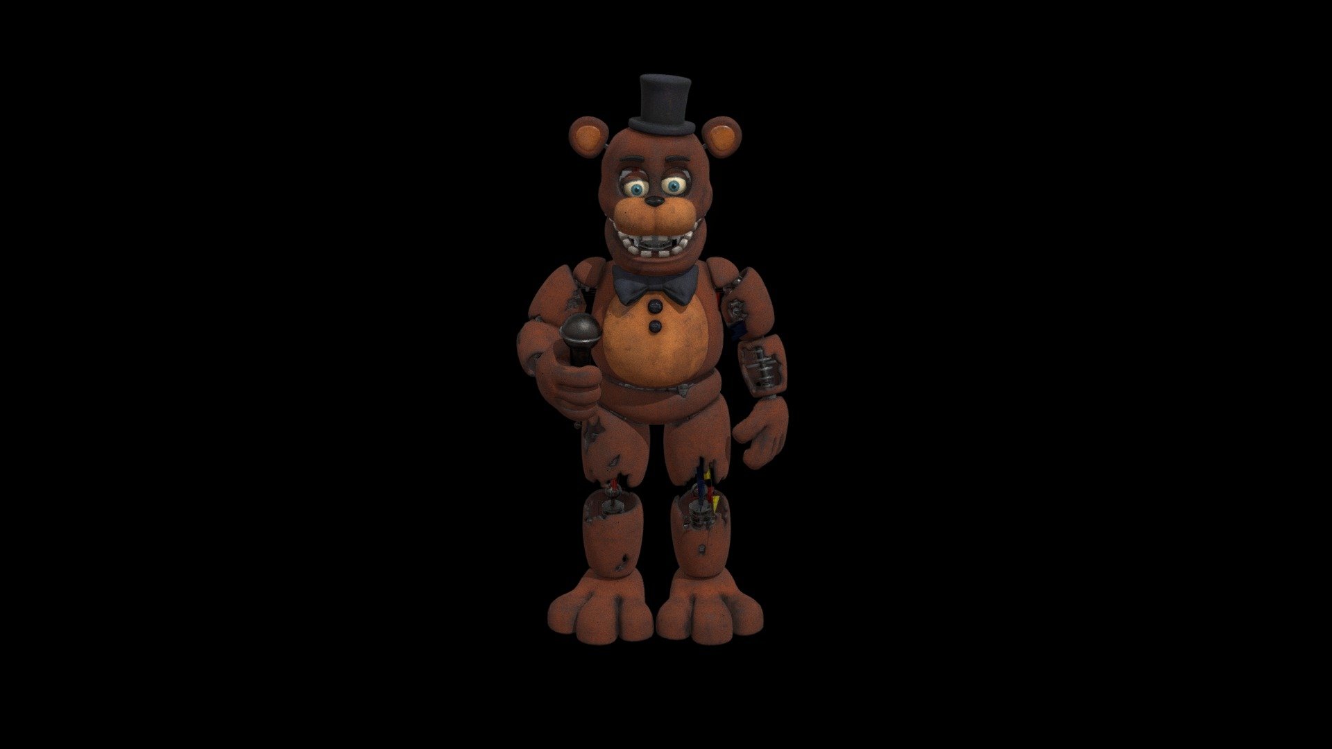 Fnaf2 Withered Freddy 3d
