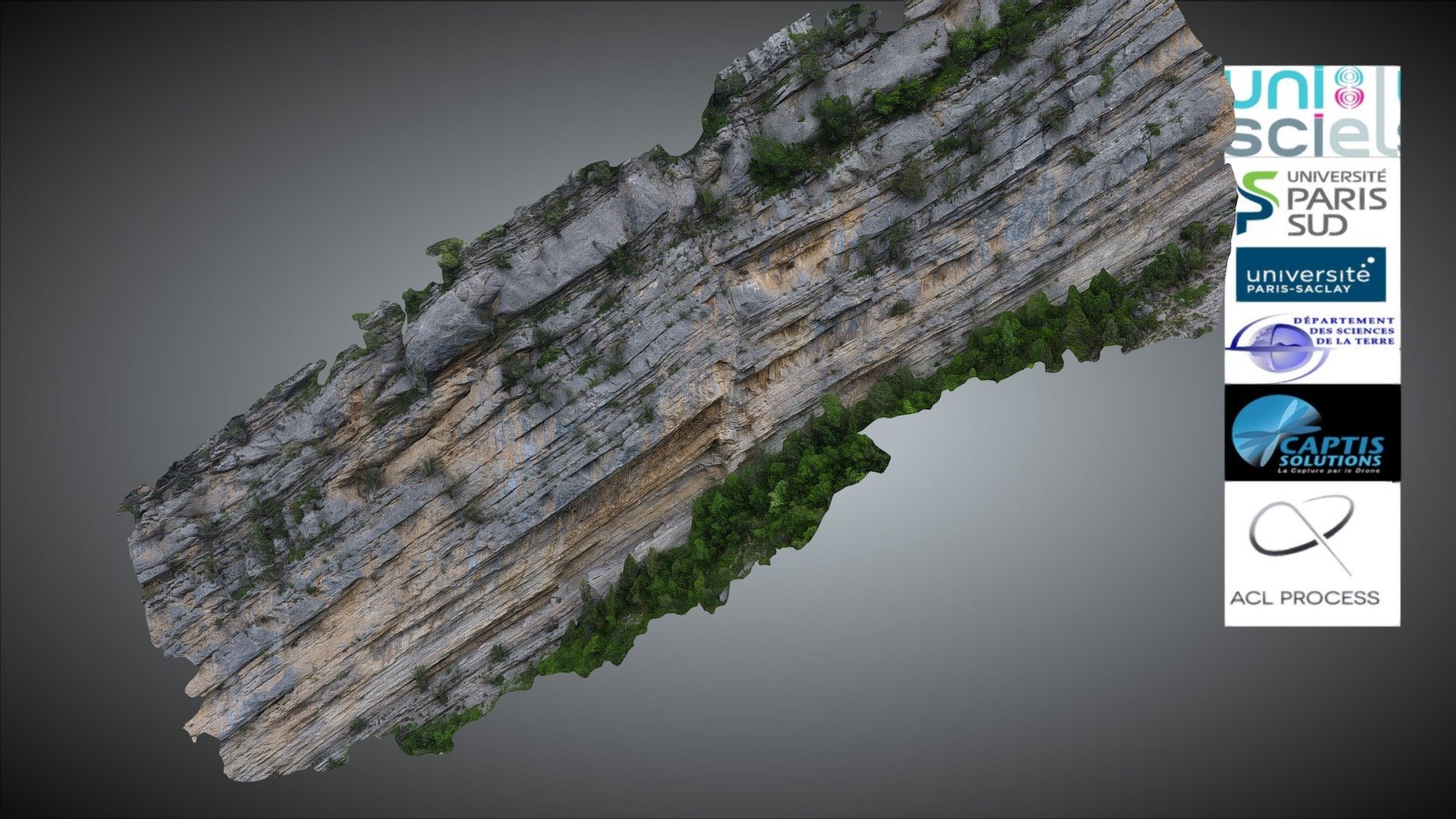 Détail falaise Gouravour clue nord HD - 3D model by GEOPS U-Paris ...