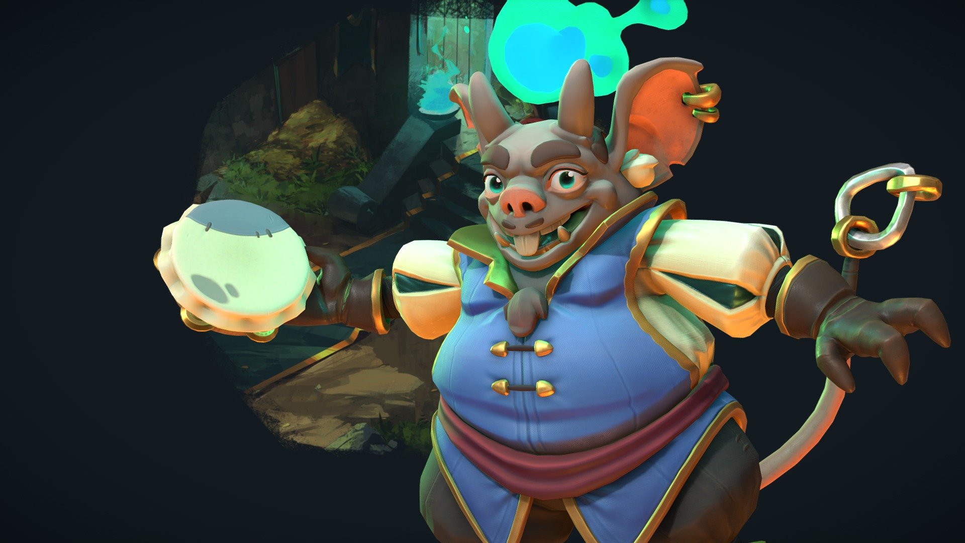 The Cursed Bard - 3D model by Bryan van der Linden (@bryanvanderlinden ...