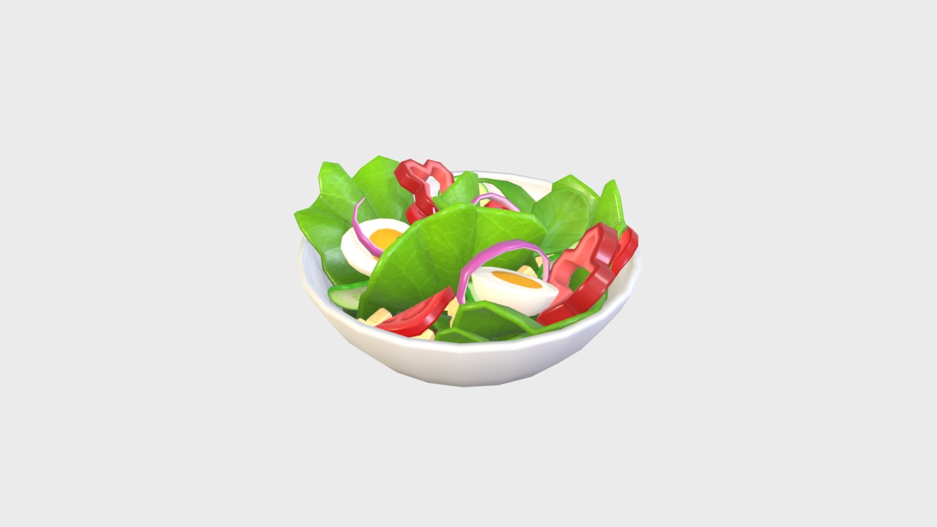 Salad - Buy Royalty Free 3D model by bariacg [a35be2d] - Sketchfab Store