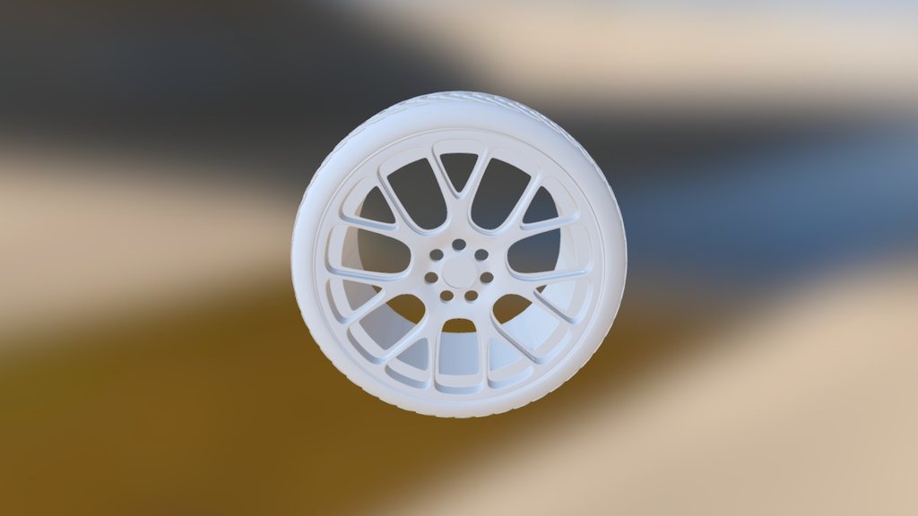 A simple Wheel - 3D model by aleguire [a35c495] - Sketchfab
