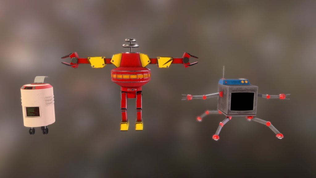 Robots - 3D model by Zachary Simonsen-Burt (@arachnomania) [a35c9ee ...