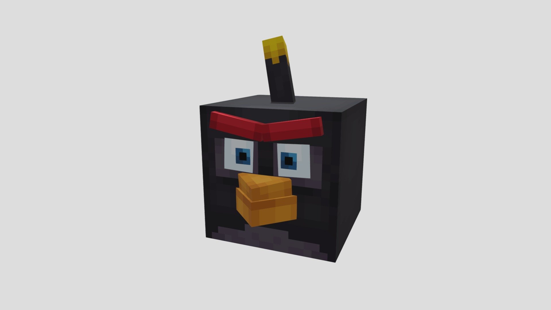 Bomb - Angry birds Minecraft Style - Download Free 3D model by ch0chi ...