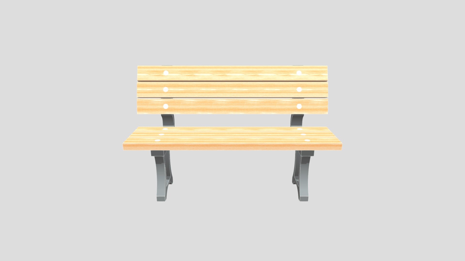 park bench_02 - Download Free 3D model by kwoon [a35cb89] - Sketchfab