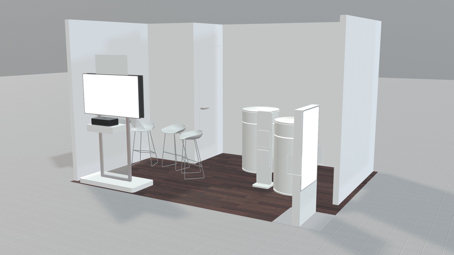 21 MOBILE SHOP INDOOR 3 x 4mt_v5 - 3D model by RM Milano (@rmmilano ...