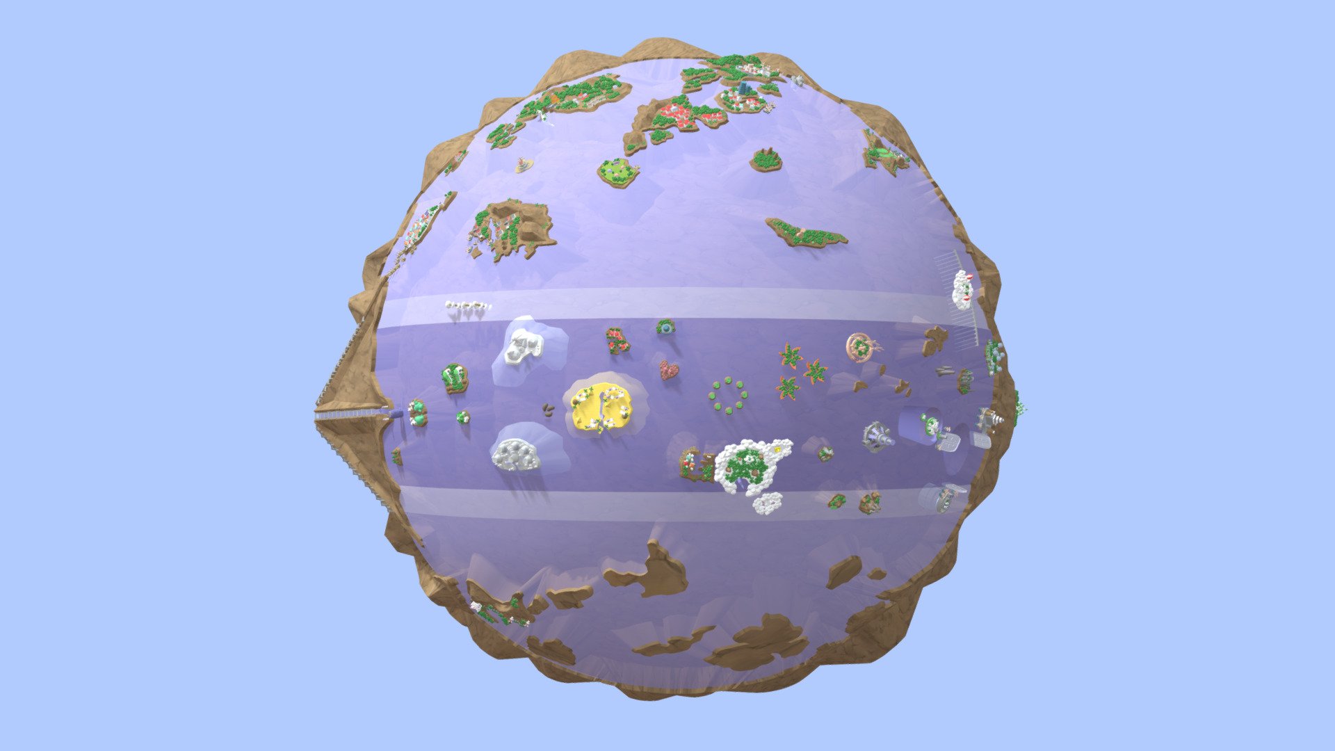 Novo Mapa Mundial De One Piece Basic 3D Map Of One Piece World 3D