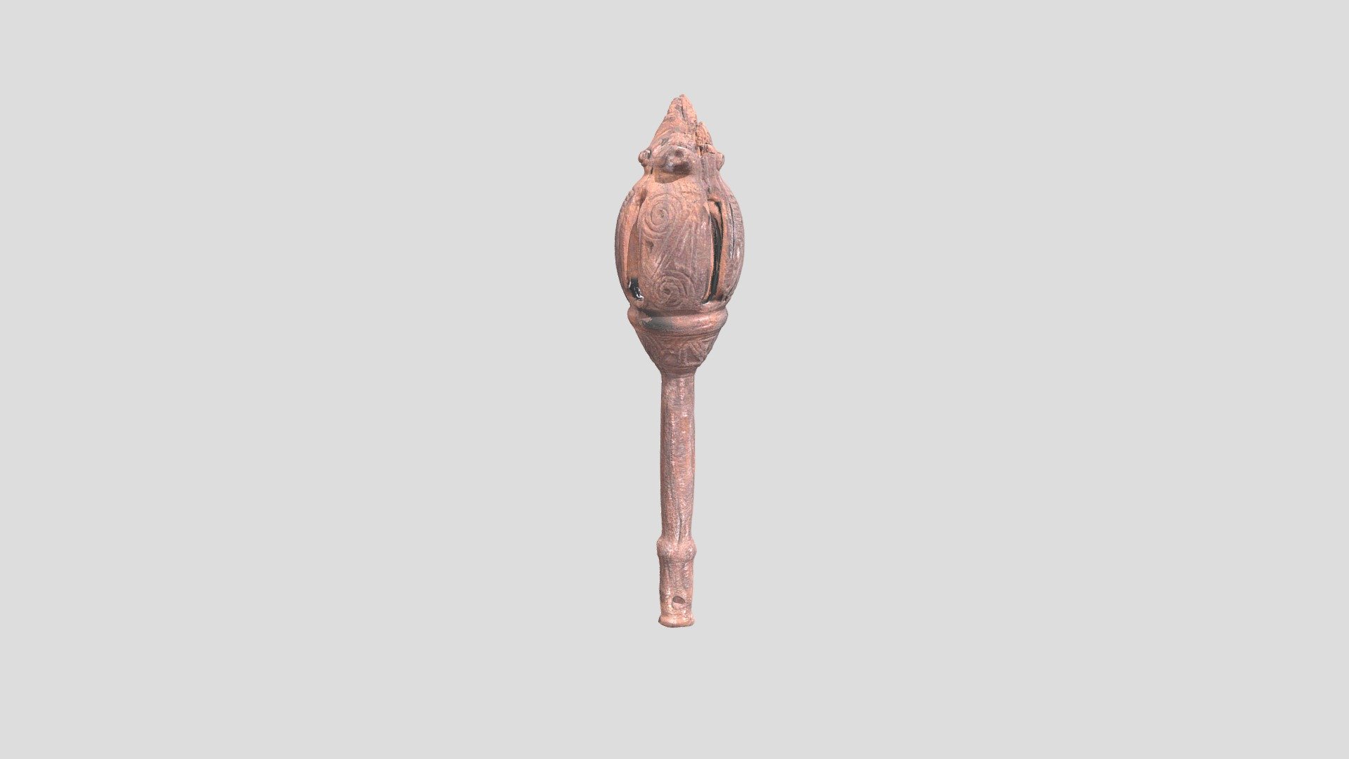 Maraca monóxila (AR-BV-556) - 3D model by centroleon [a35f655] - Sketchfab