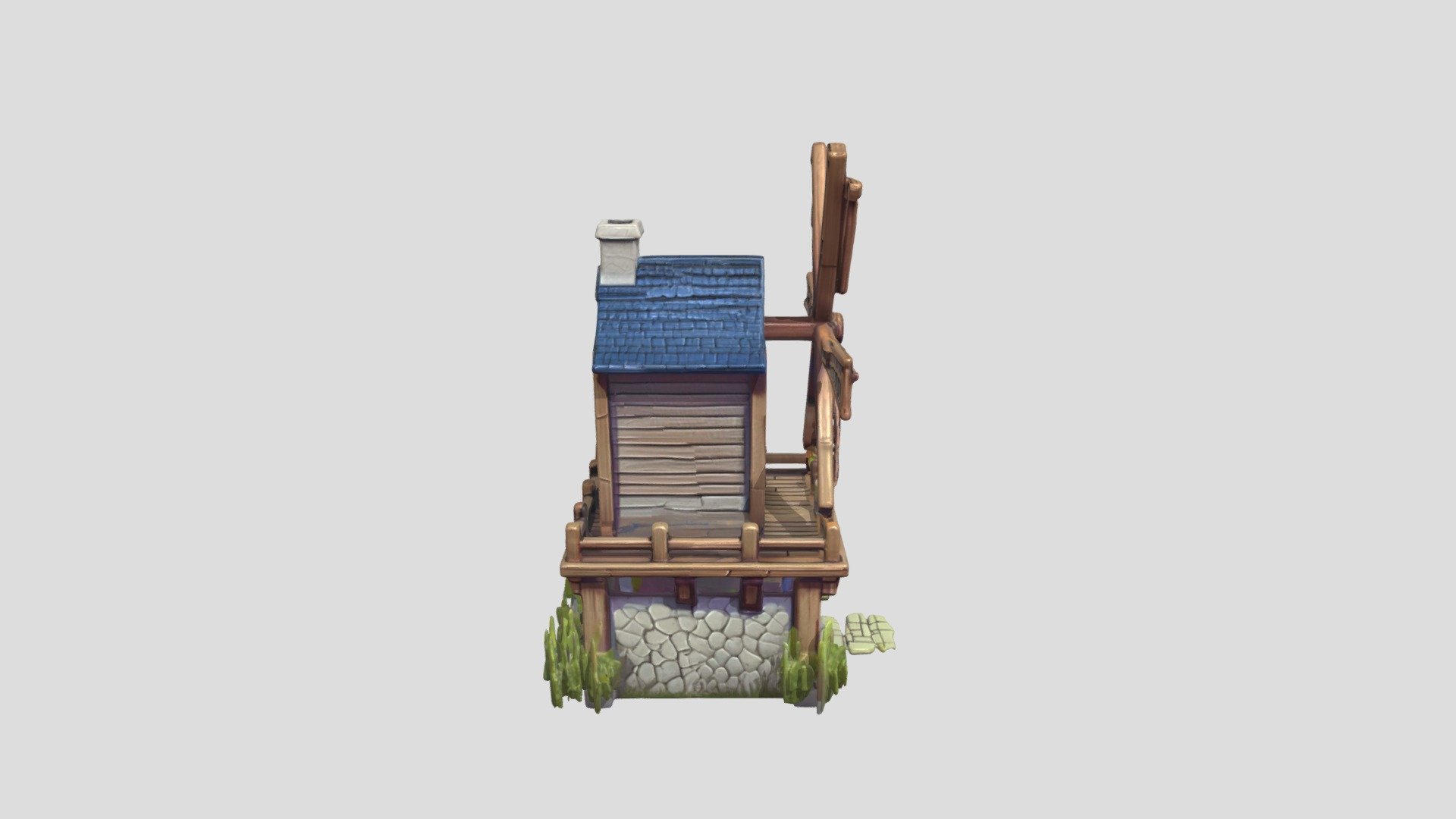 Layer 2D to 3D - Windmill - 3D model by Layer AI (@LayerAI) [a35ff52 ...