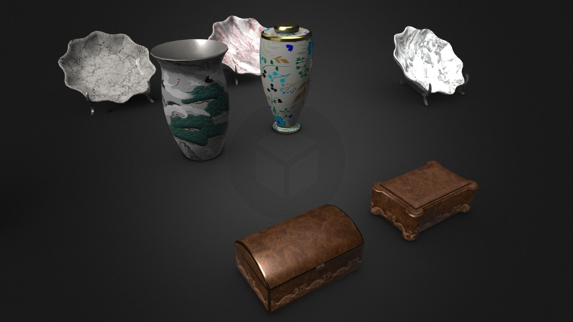 Decorative Assets Pack for Game Environment - Buy Royalty Free 3D model ...