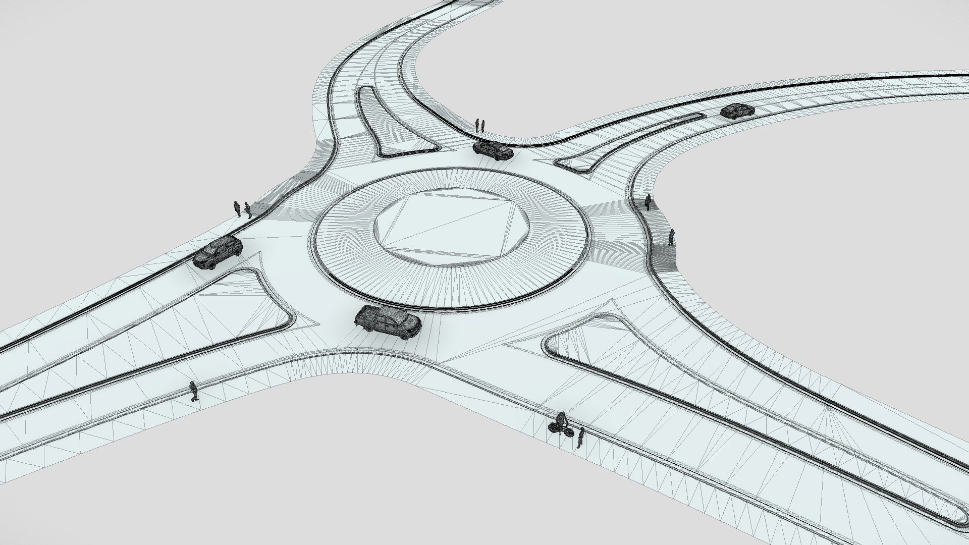 Jefferson St Roundabout Phase II - 3D model by bcceng [a3642a7] - Sketchfab