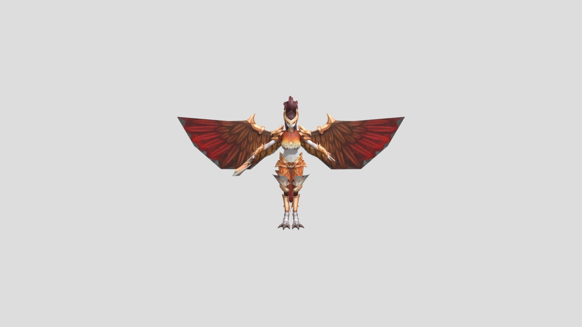 Monster_ Harpy_ Spear Elite_ Vari01 King's raid - Download Free 3D ...