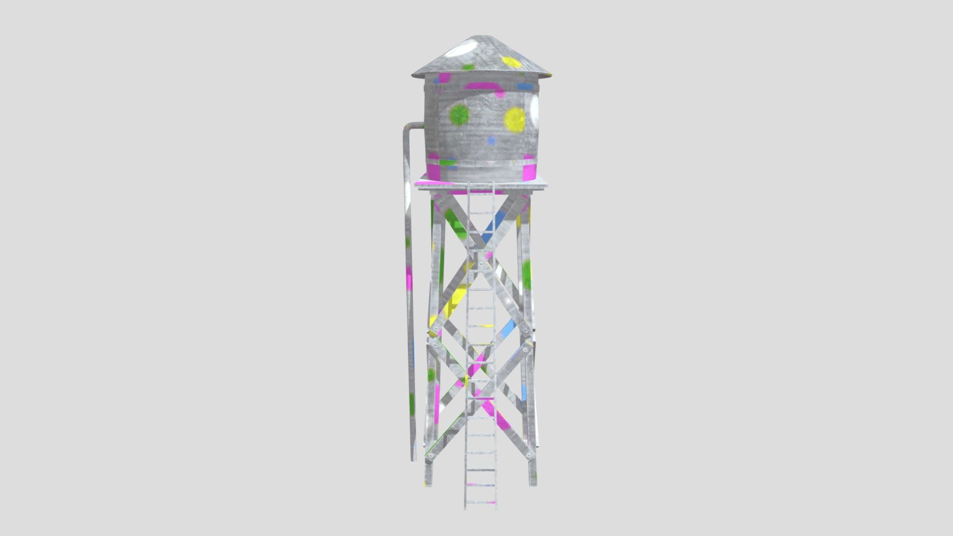 water-tower - Download Free 3D model by Mylom [a36da9b] - Sketchfab