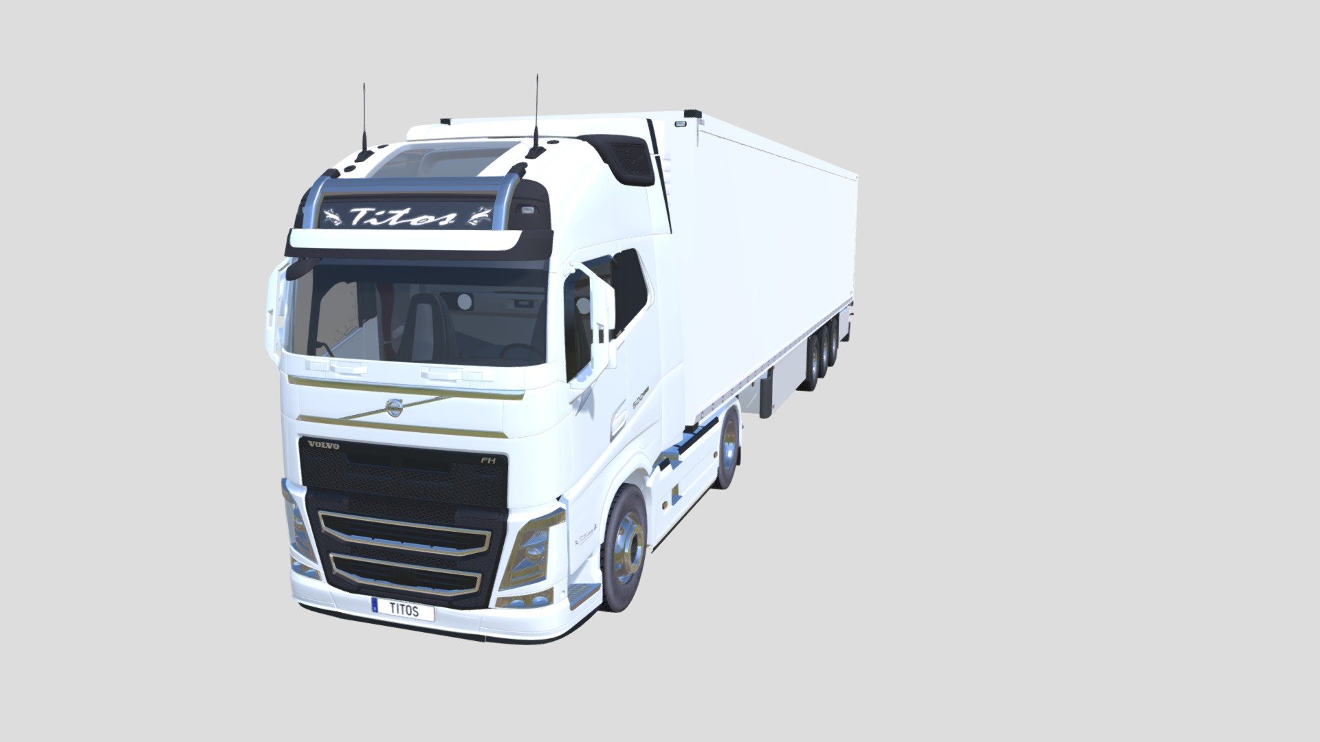 TRUCK VOLVO FH16 - 3D model by Jose Maria Titos (@kumin) [a36e664 ...