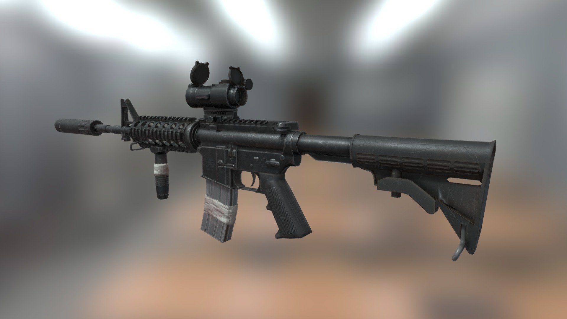 M4A1 Rifle - 3D model by javherrera08 [a36eb52] - Sketchfab