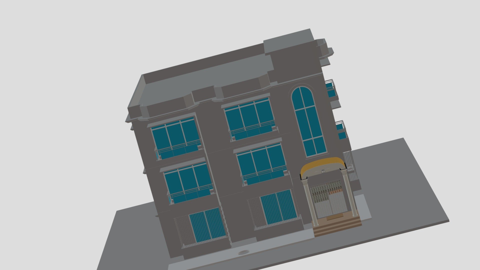 3 story House - 3D model by fatemazahin1000 [a3714d5] - Sketchfab