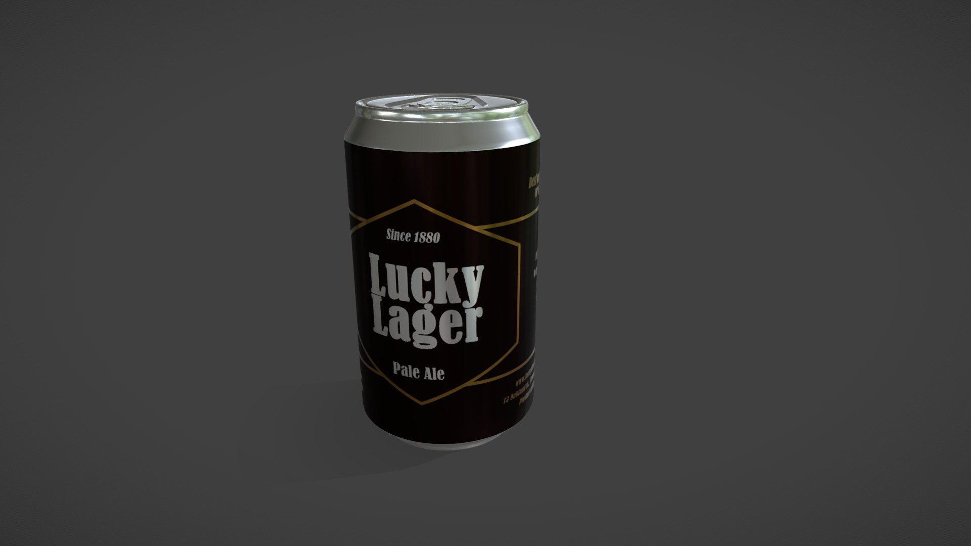 Beer can - Download Free 3D model by new_artist [a373348] - Sketchfab