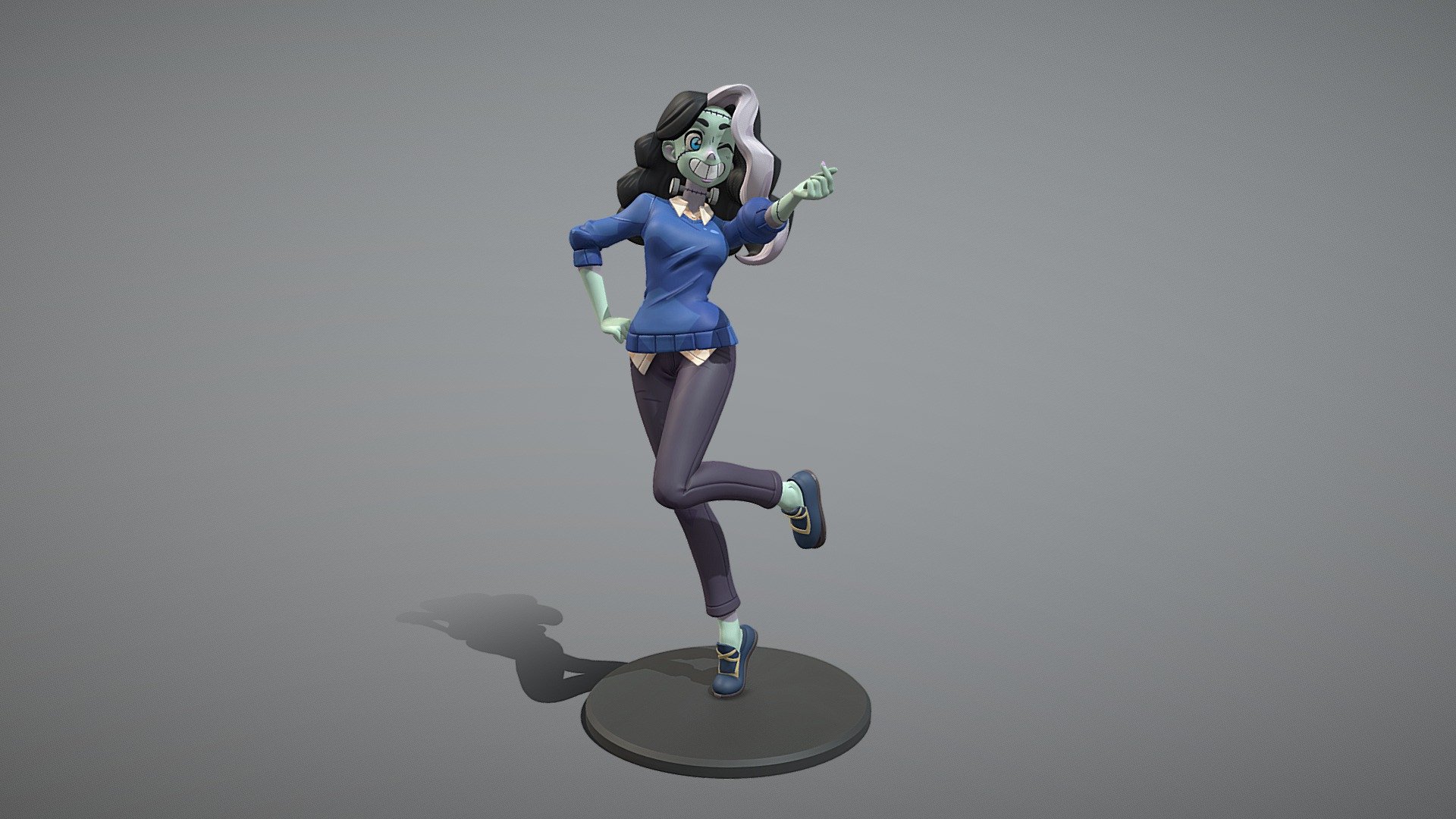 Vicky Pose E - Buy Royalty Free 3D model by unigame.studio [a373a20] - Sketchfab Store