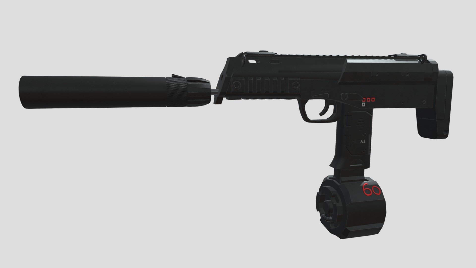 mp7_gun - Download Free 3D model by Naveen Himal (@naveenhimal ...