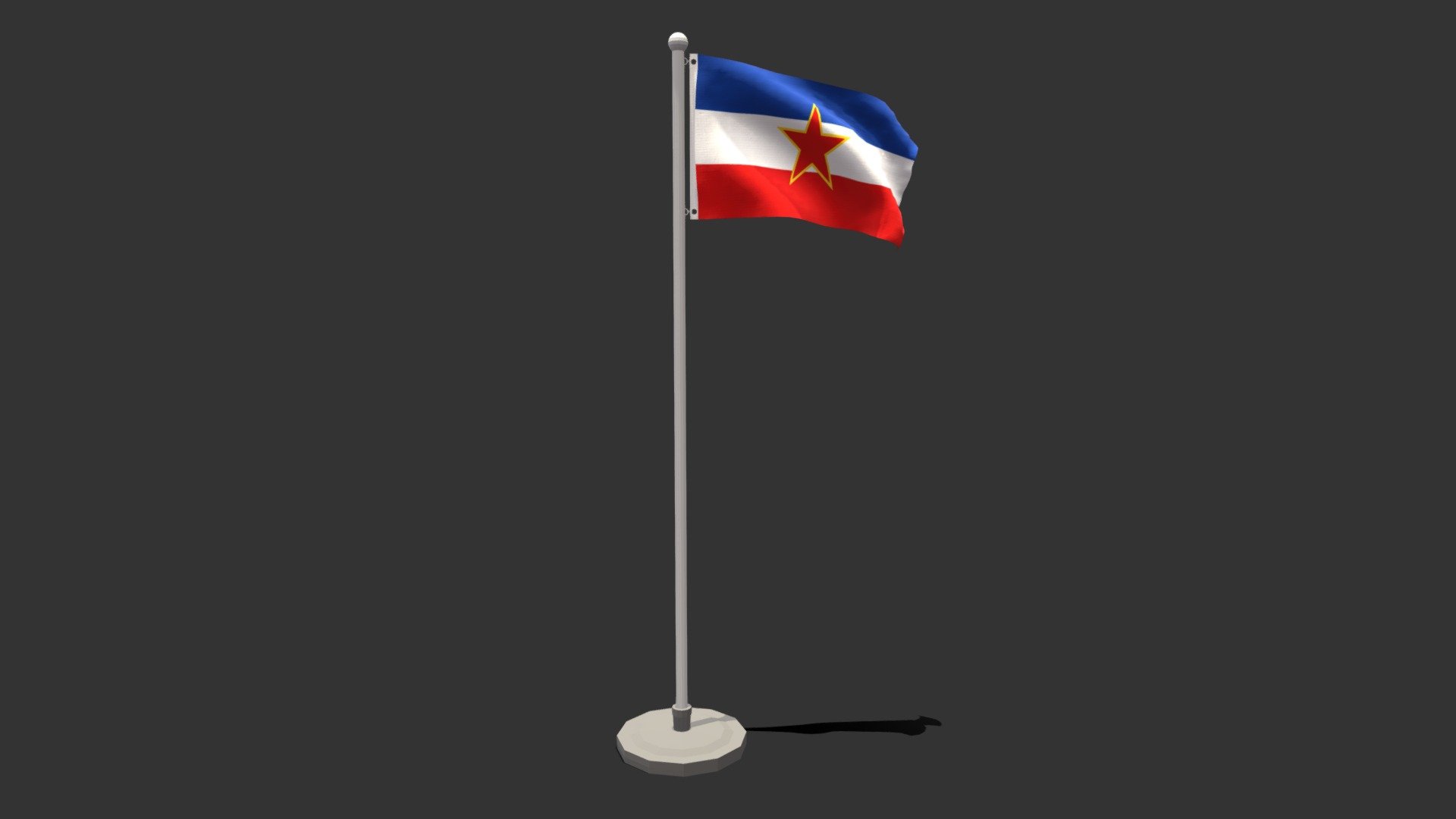Low Poly Seamless Animated Yugoslavia Flag - Buy Royalty Free 3D model ...