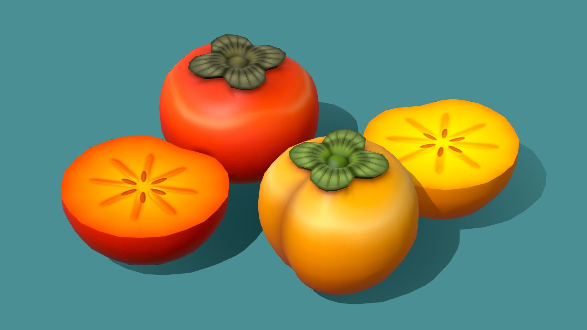 Persimmons - Buy Royalty Free 3D model by Megan Alcock ...