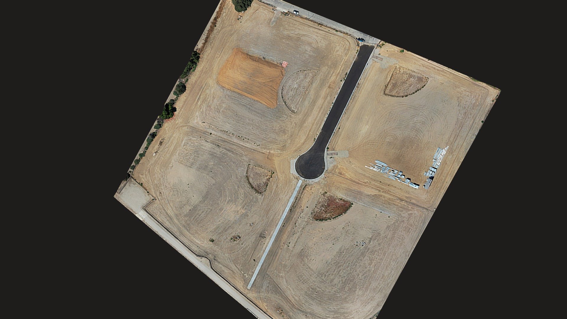 Construction Grading with Stockpile - 3D model by Mattpolaski [a376a92 ...