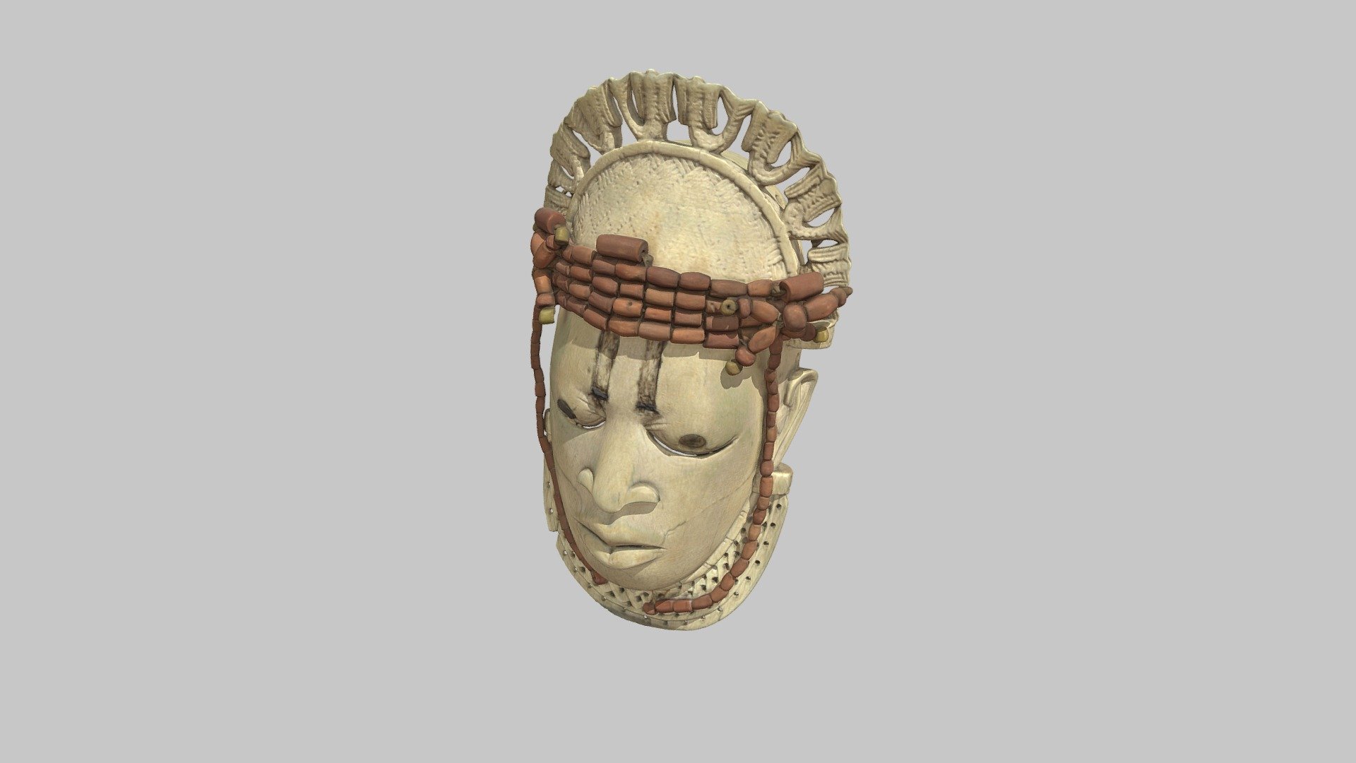 Mask of Iyoba (Queen Mother) Idia - 3D model by Linden-Museum Stuttgart ...
