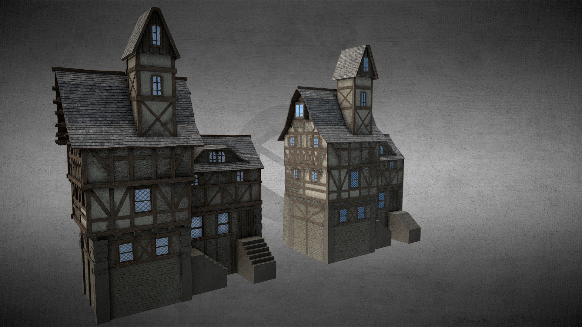 Medieval: Town House3 - Buy Royalty Free 3D model by Daniel ...