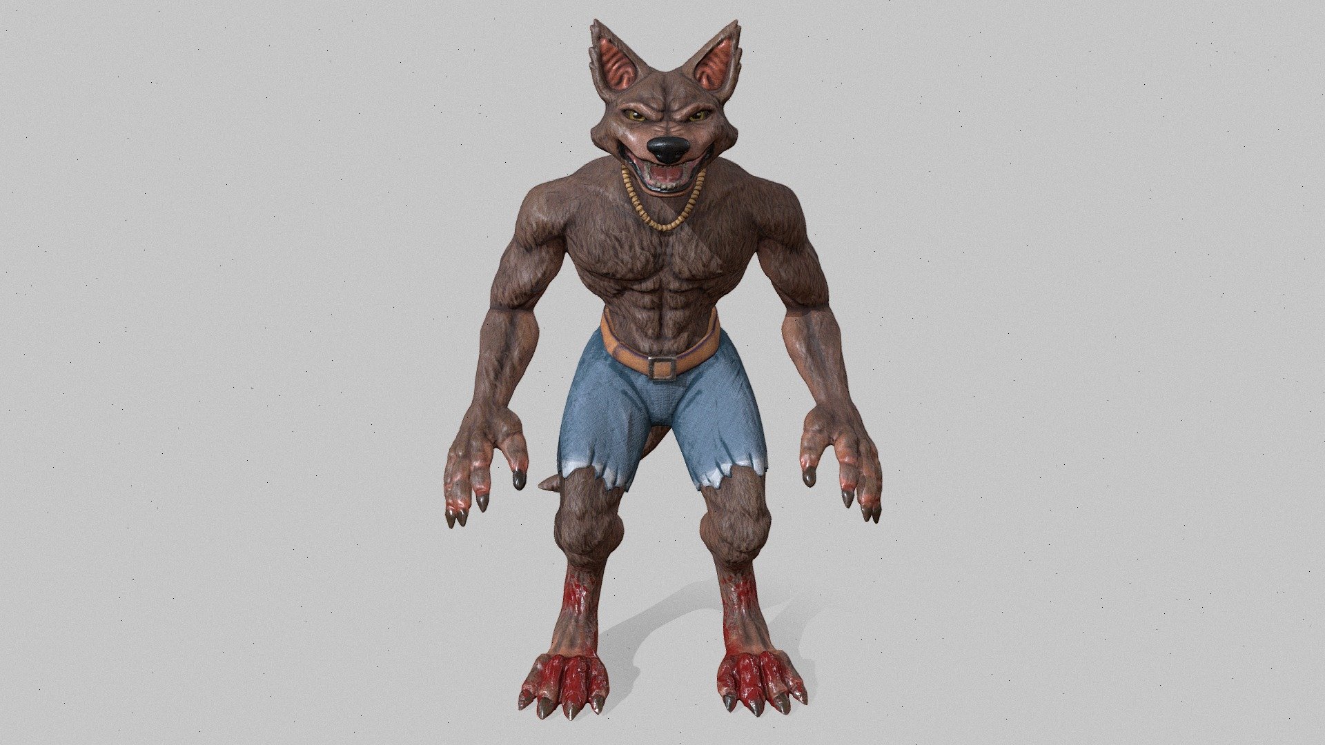 Stylized Werewolf - 3D model by Solo (@hannabk01) [a379fda] - Sketchfab