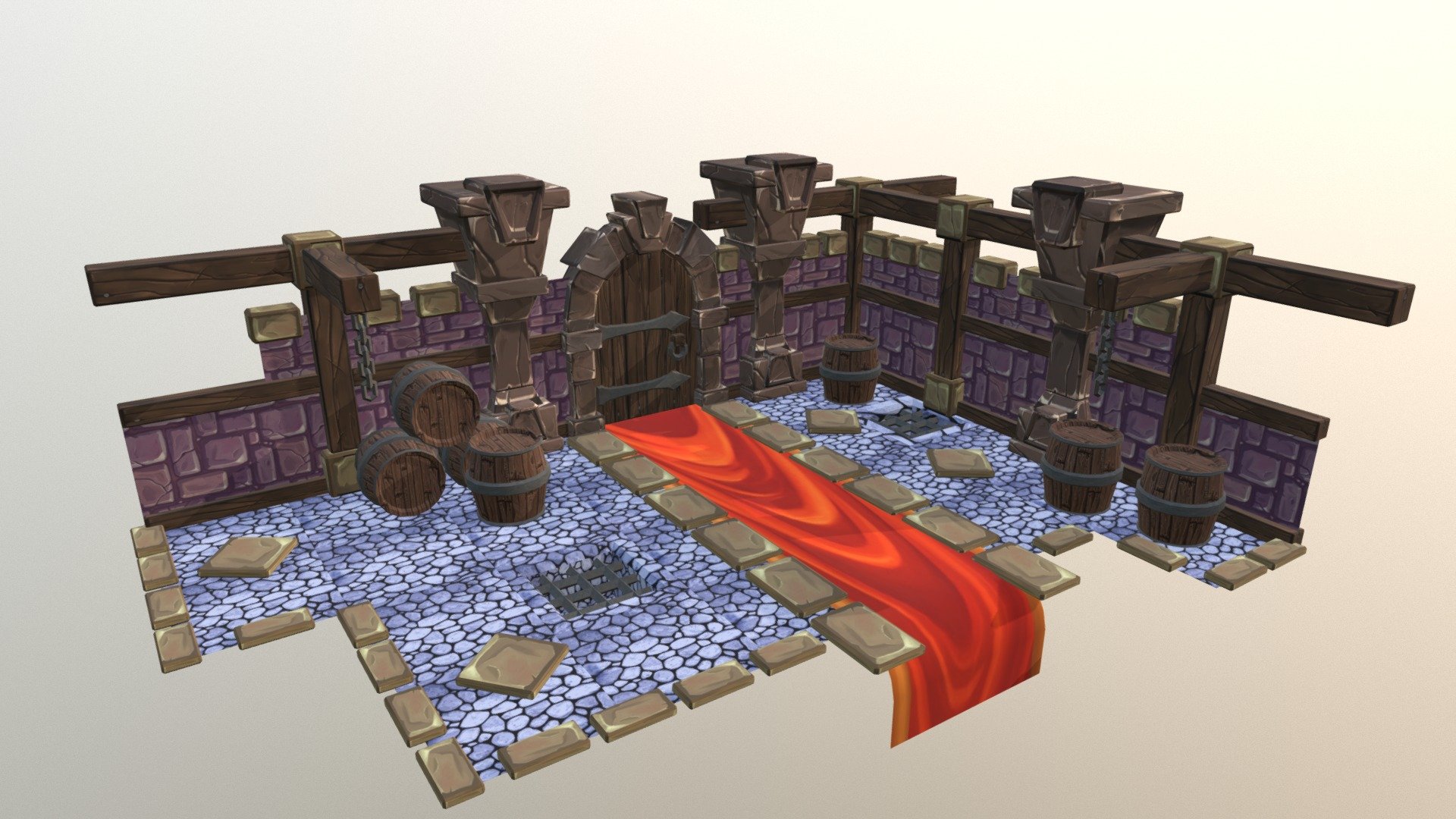 Dungeon - 3D model by angello [a37b004] - Sketchfab
