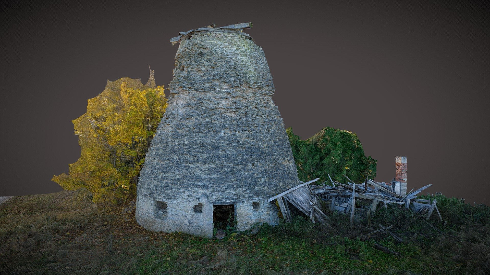 Kurtna windmill - 3D model by Saulius.Zaura [a37beee] - Sketchfab