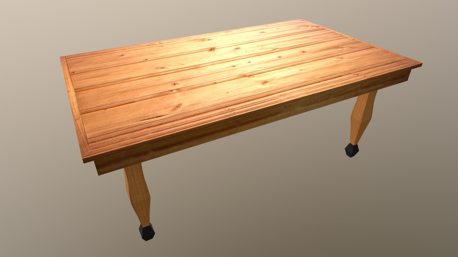 Wood Table - 3D model by VanGX [a37c34a] - Sketchfab