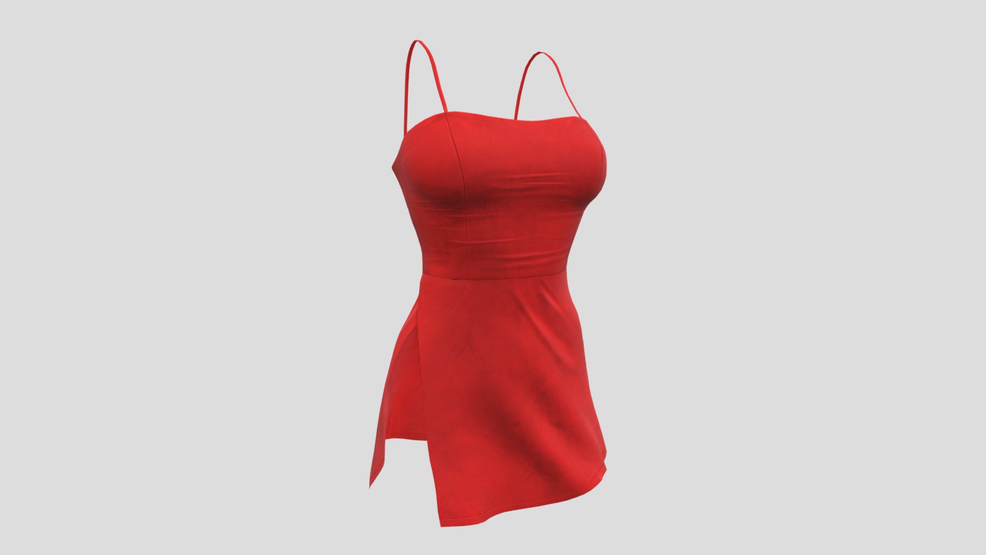 Mini Dress With Straps - Buy Royalty Free 3D model by FizzyDesign ...
