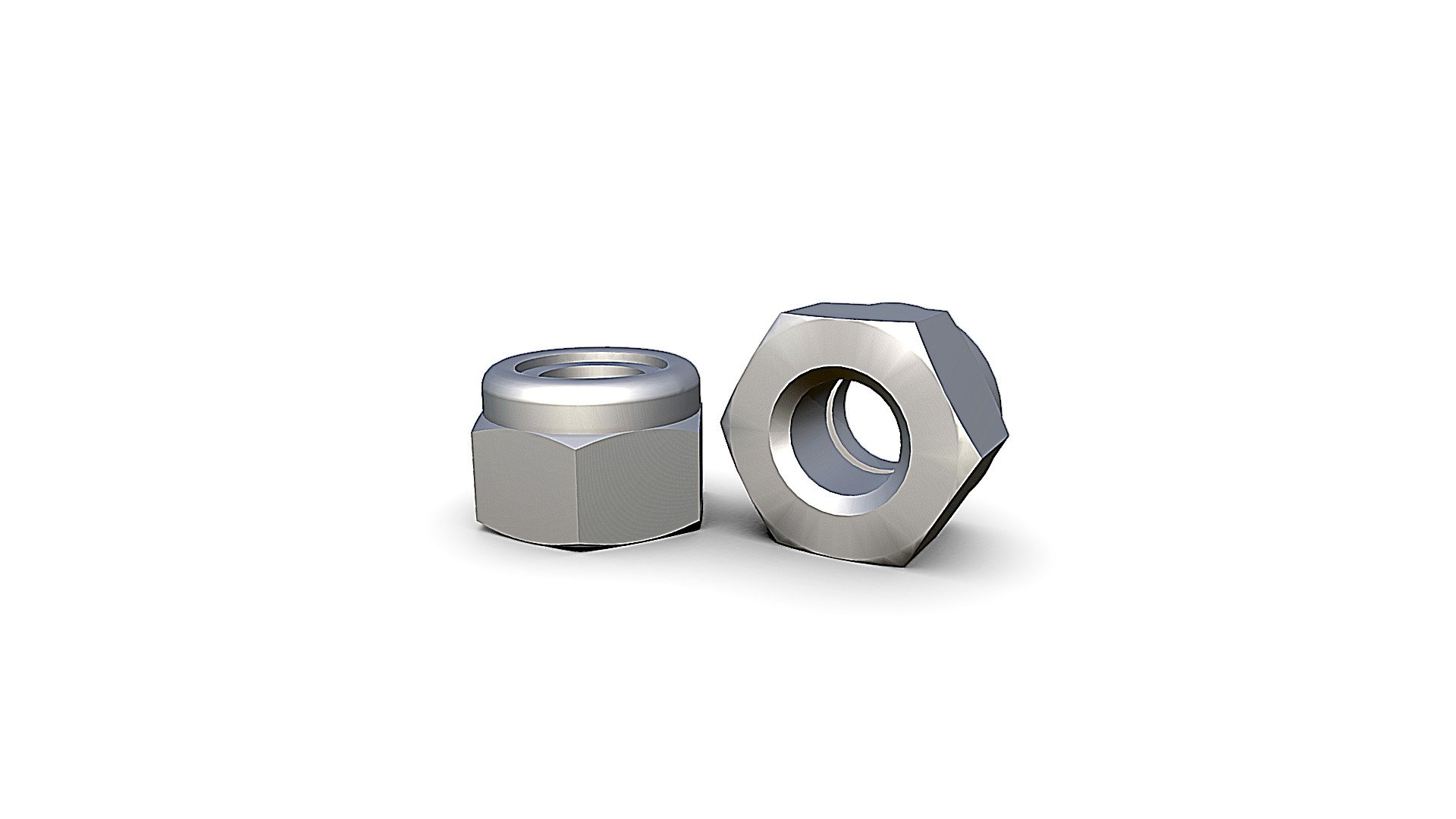 HEX NYLON LOCK NUT - 3D model by Engineering Edge (Singapore) Pte Ltd ...