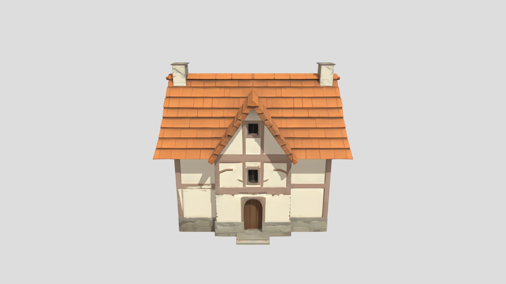 miniature medieval house model - 3D model by omardevxme1 [a37ce74 ...