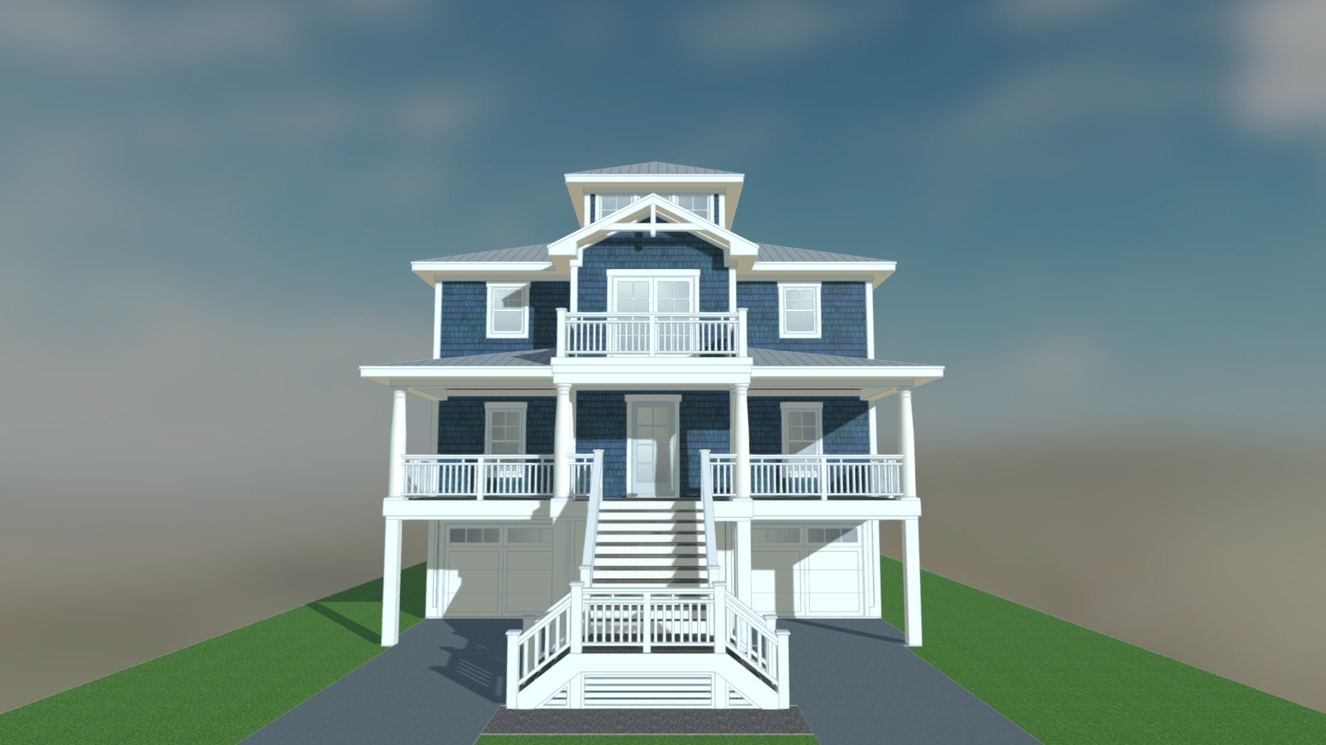 Red Bay Cottage - 3D model by SDC House Plans (@Srscomp1223) [a3802cc ...