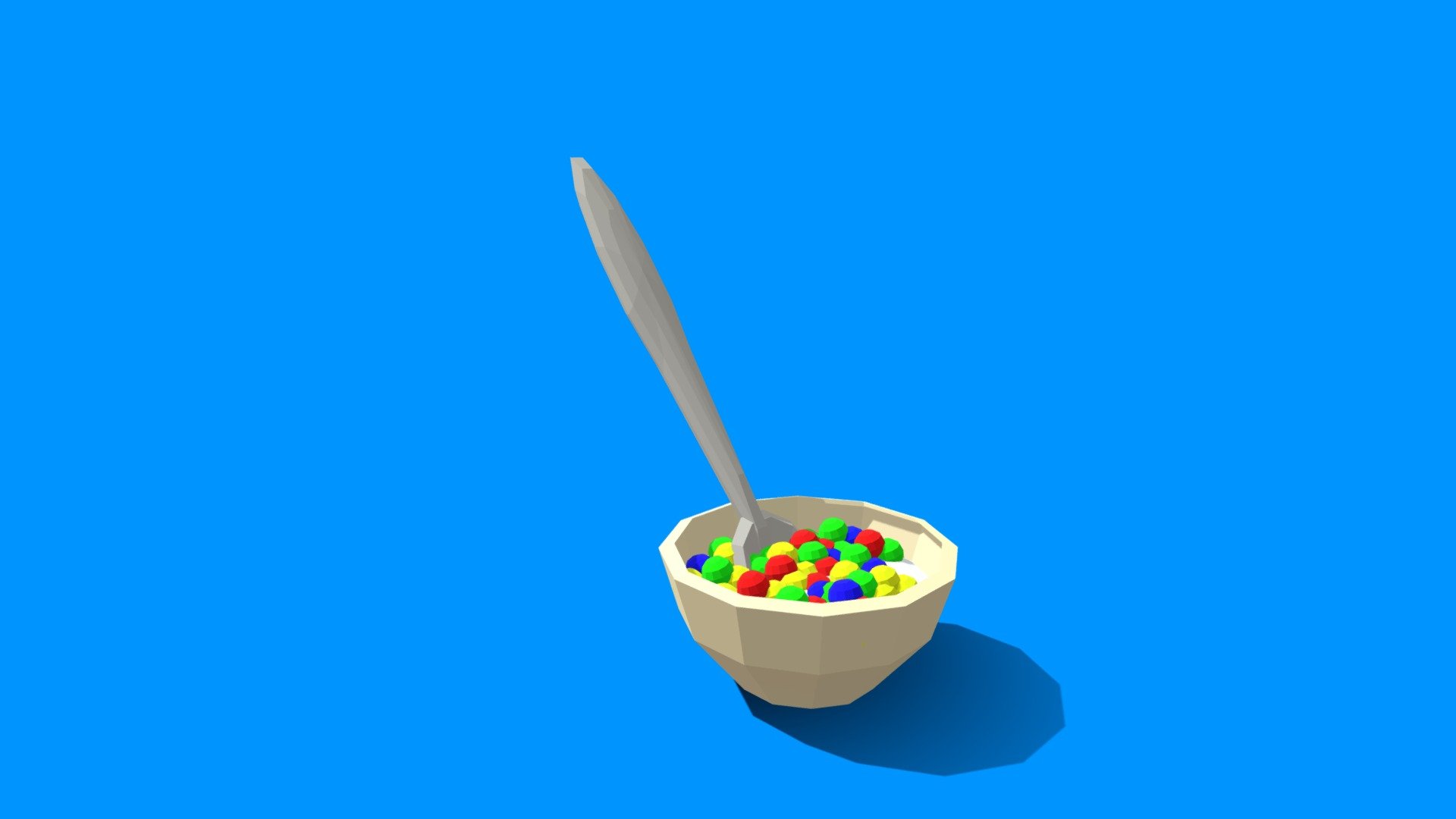 Low Poly Bowl Of Cereal - Buy Royalty Free 3D model by AAV's 3D Models ...