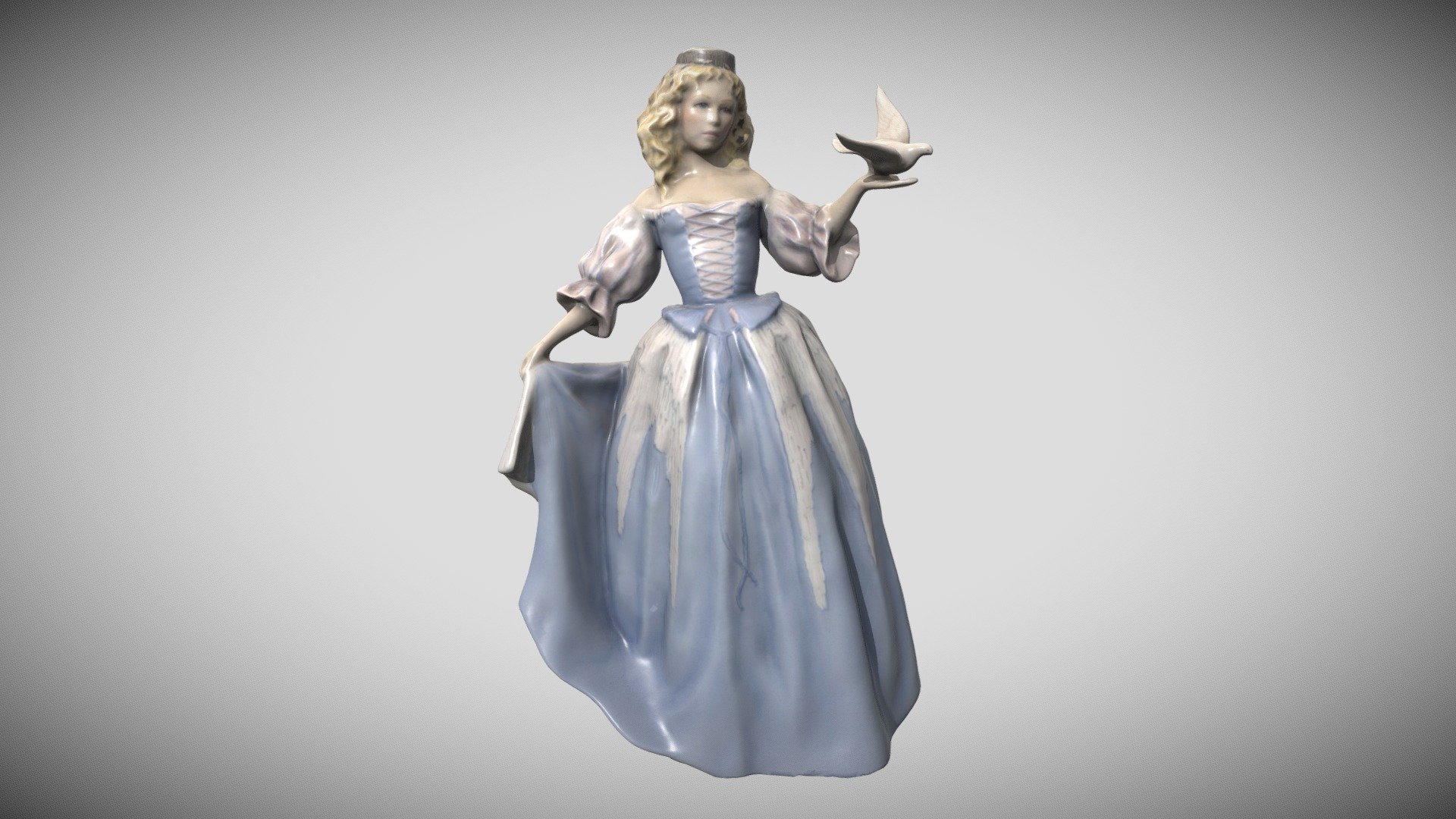 Porcelain Princess (Photogrammetry) - Buy Royalty Free 3D model by ...