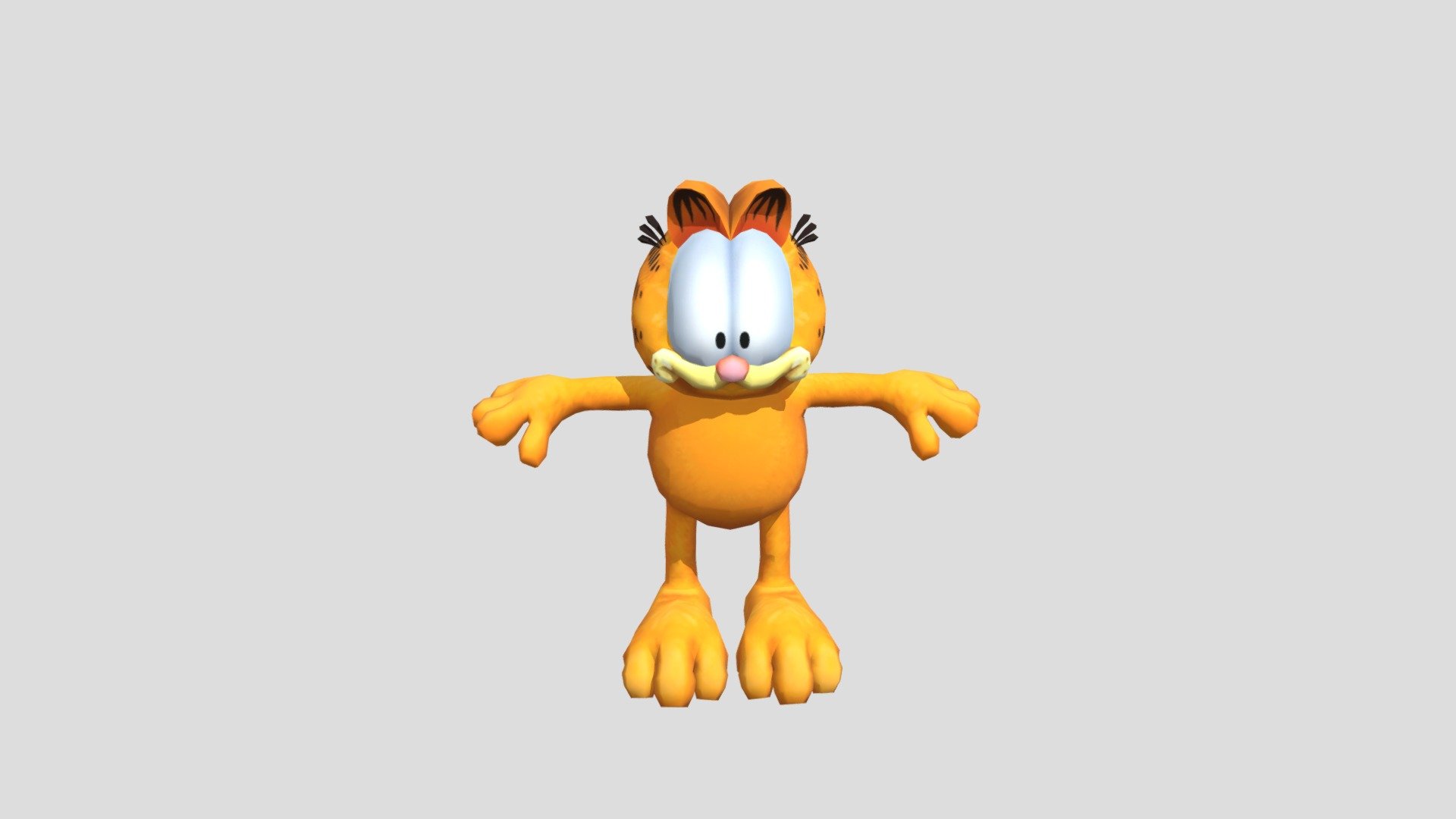 Garfield - Download Free 3D model by basesukid [a381719] - Sketchfab