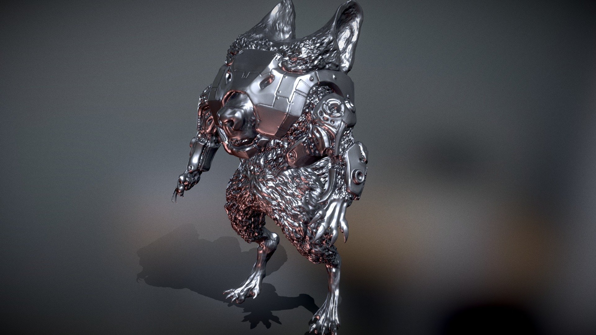 cyber wolf 2999 - Download Free 3D model by txnomod [a3843ea] - Sketchfab